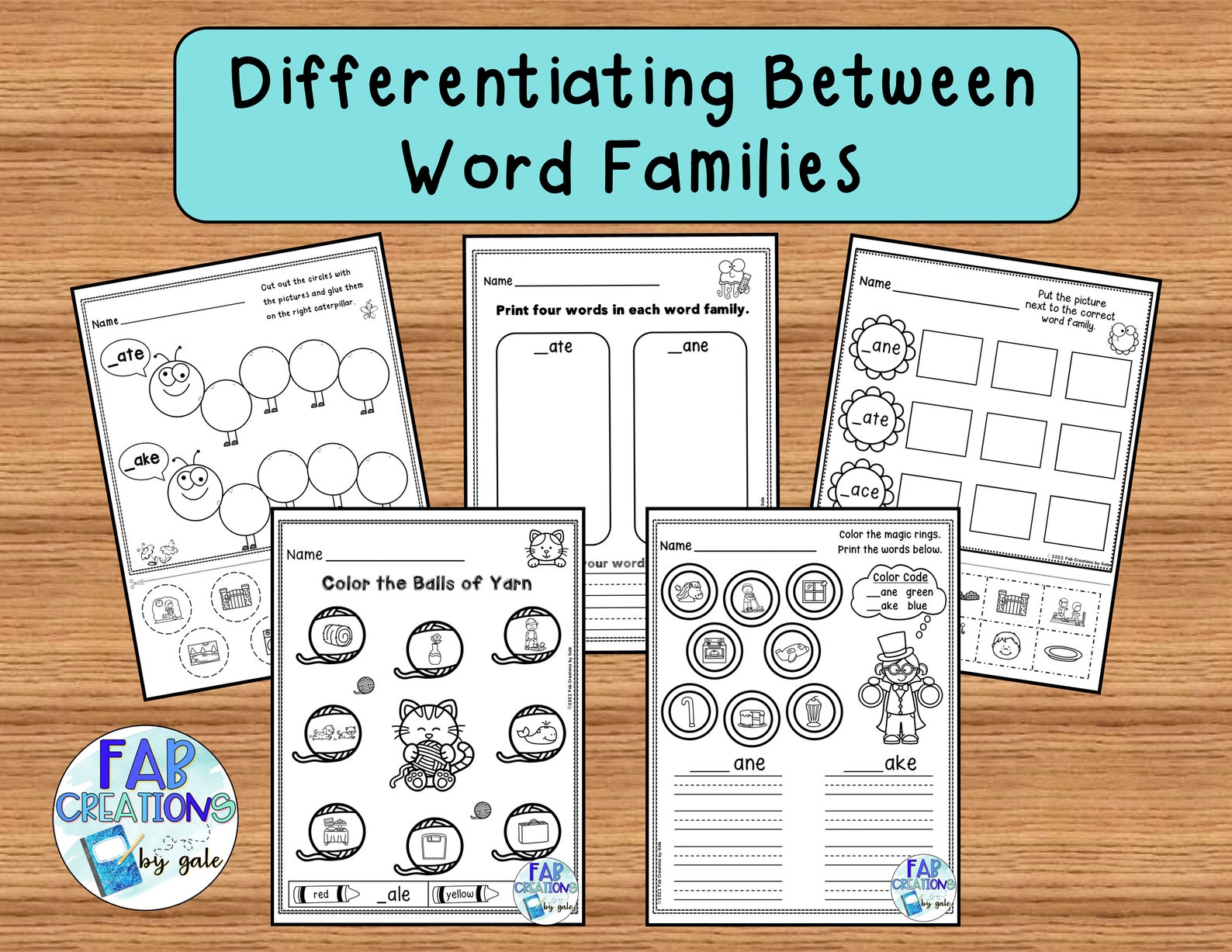 Long A Word Family Practice, First and Second Grade Phonics - Etsy