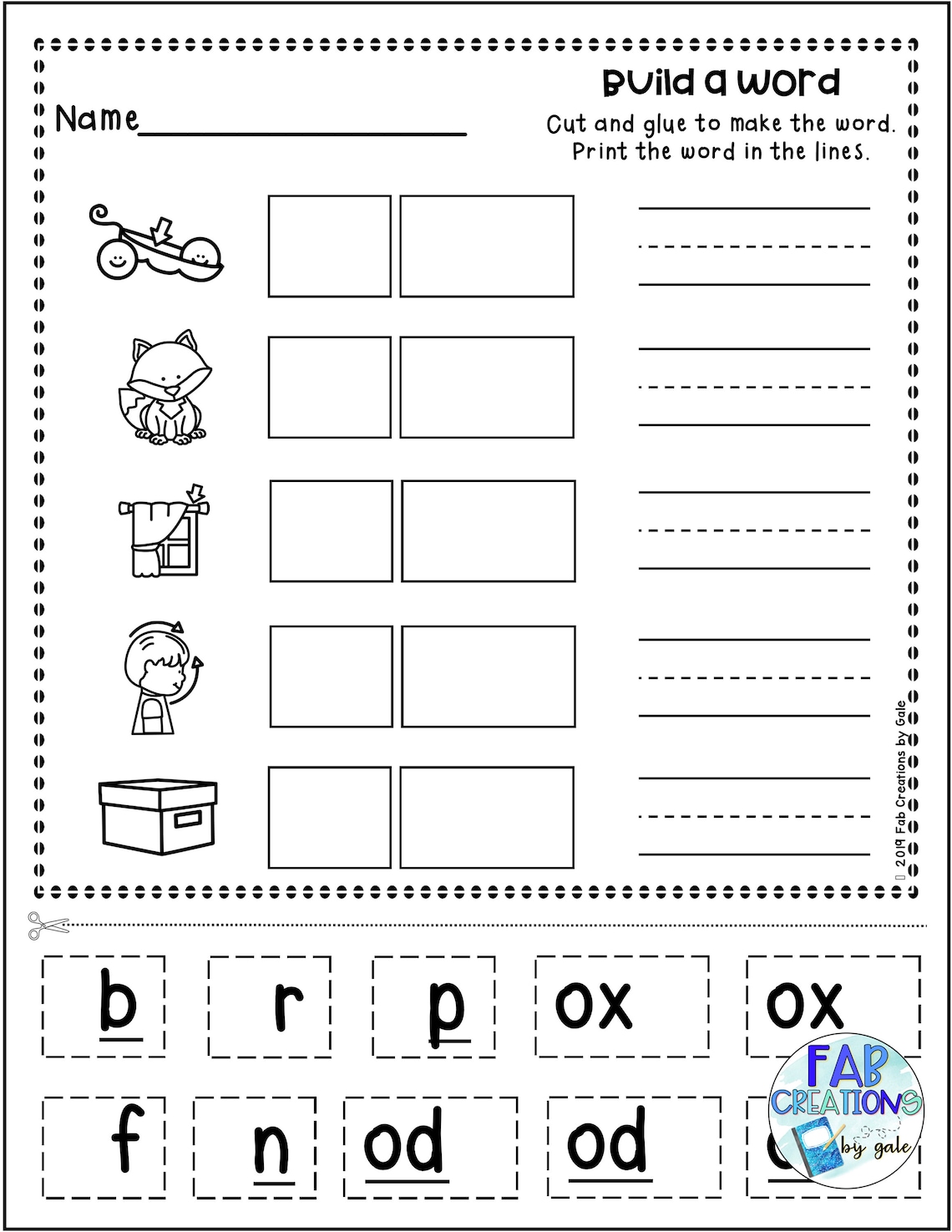 Short O Word Family Practice Kindergarten and First Grade | Etsy