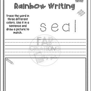 Long E Word Family Practice First and Second Grade Phonics - Etsy