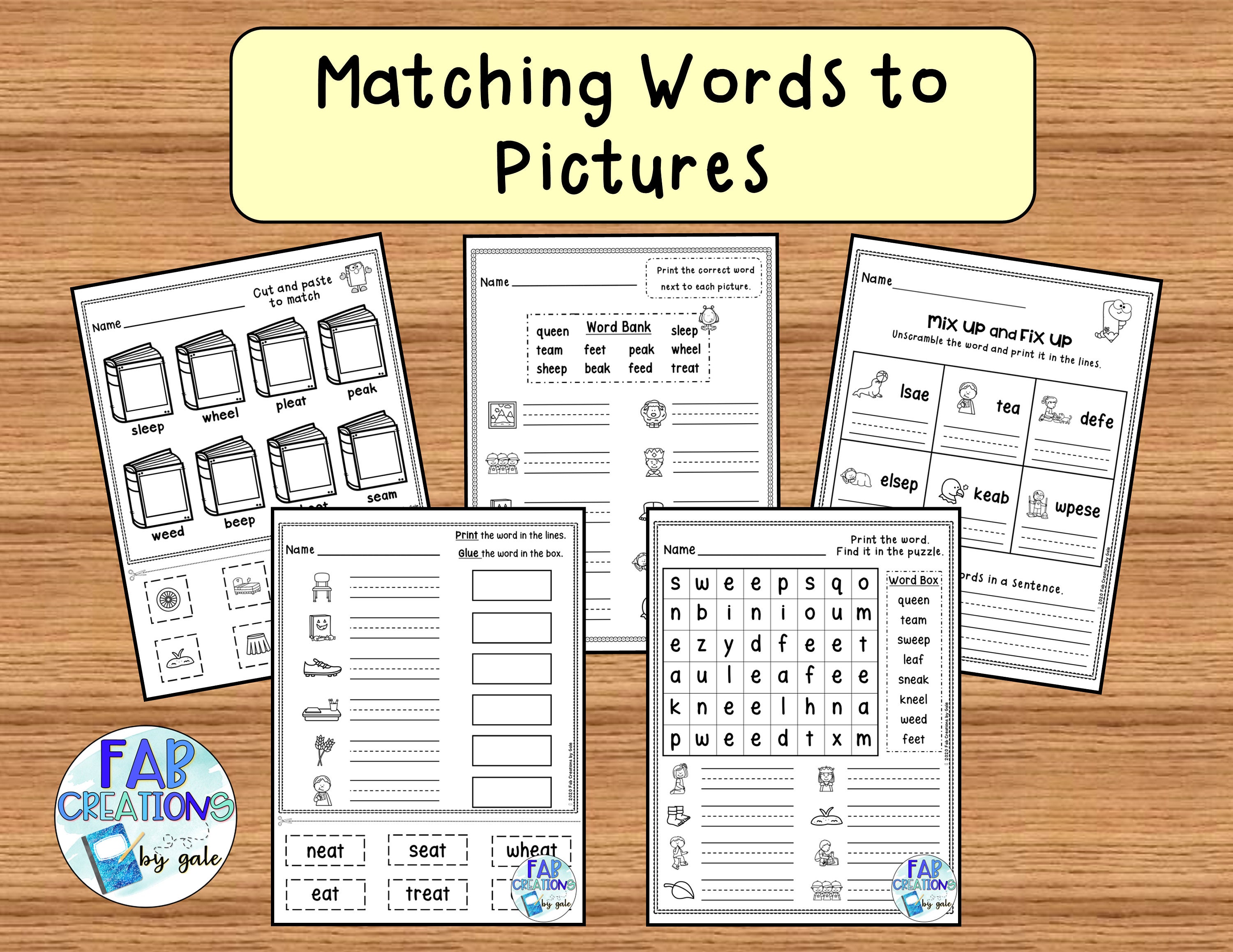 Long E Word Family Practice, First and Second Grade Phonics - Etsy