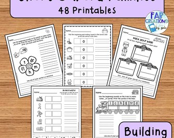 Phonics Worksheets-cvc Color by Code. Spring Theme. Prek/kindergarten ...
