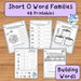 Short O Word Family Practice, Kindergarten and First Grade Phonics - Etsy
