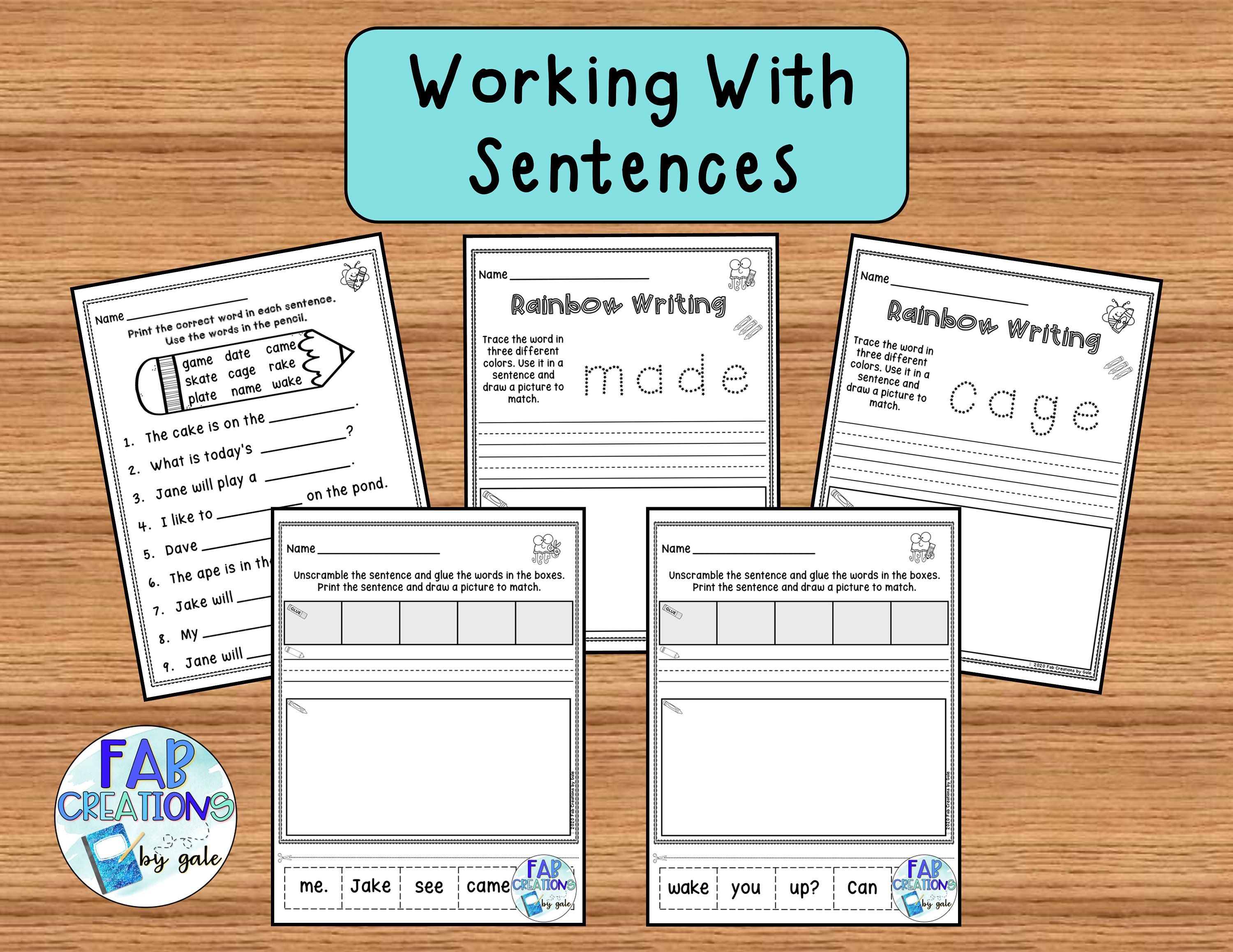 Long A Word Family Practice, First and Second Grade Phonics - Etsy