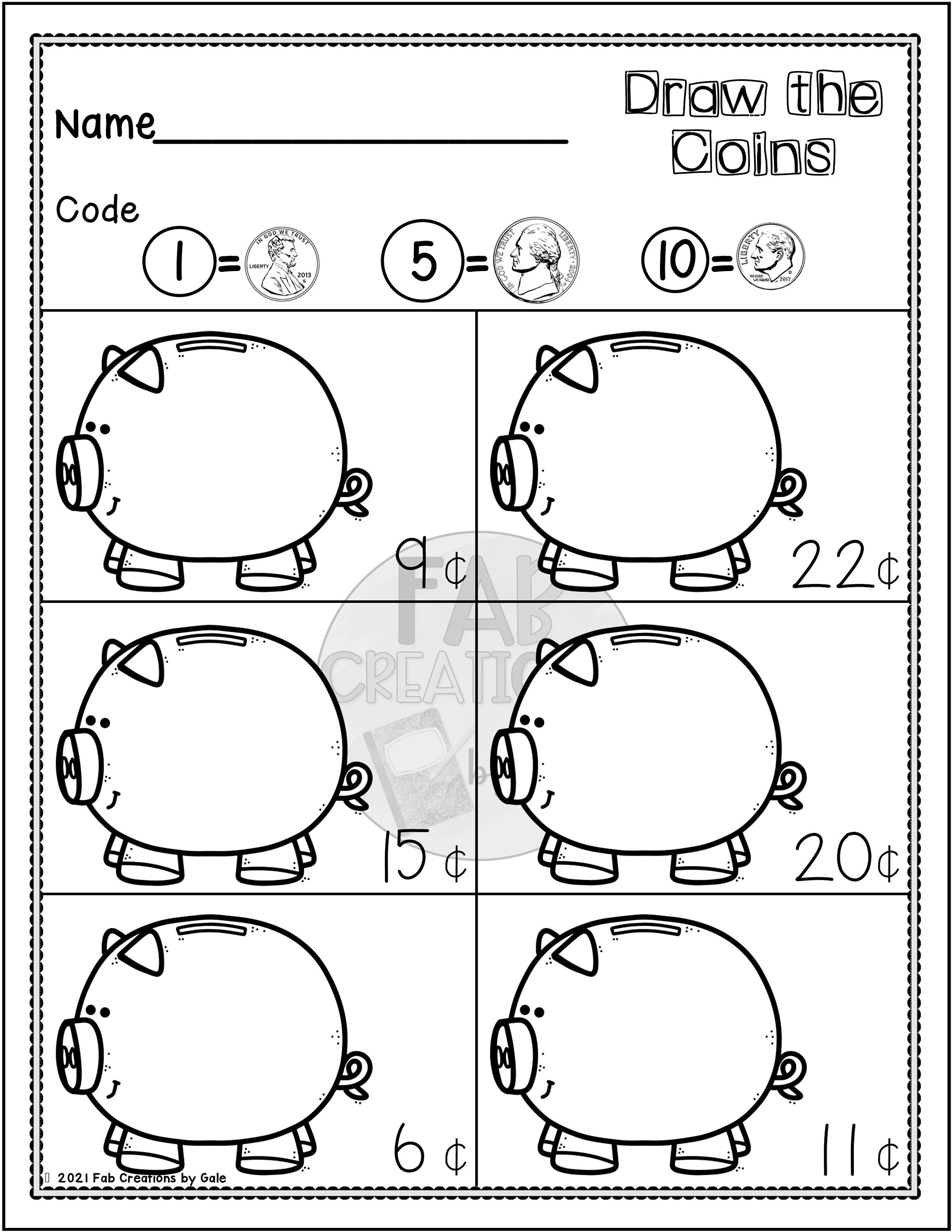 Recognizing and Counting Coins - Etsy