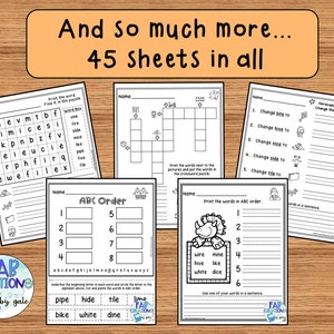 Long I Word Family Practice, First and Second Grade Phonics - Etsy