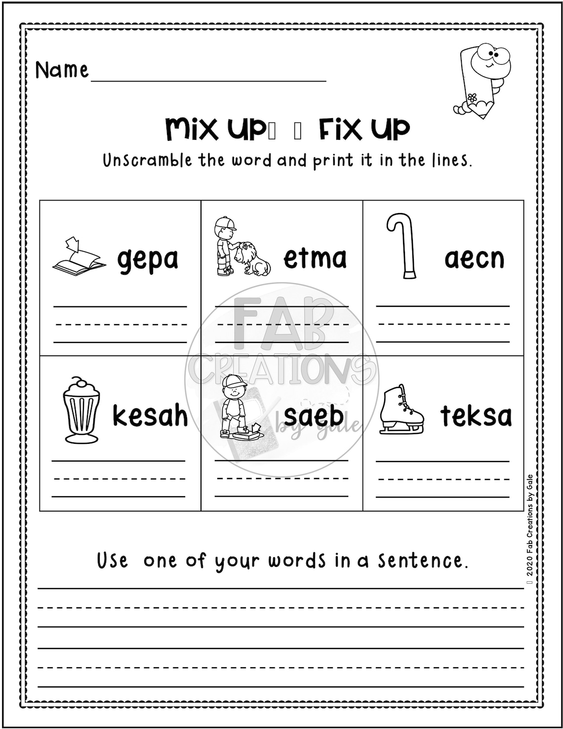 Long A Word Family Practice First and Second Grade Phonics | Etsy