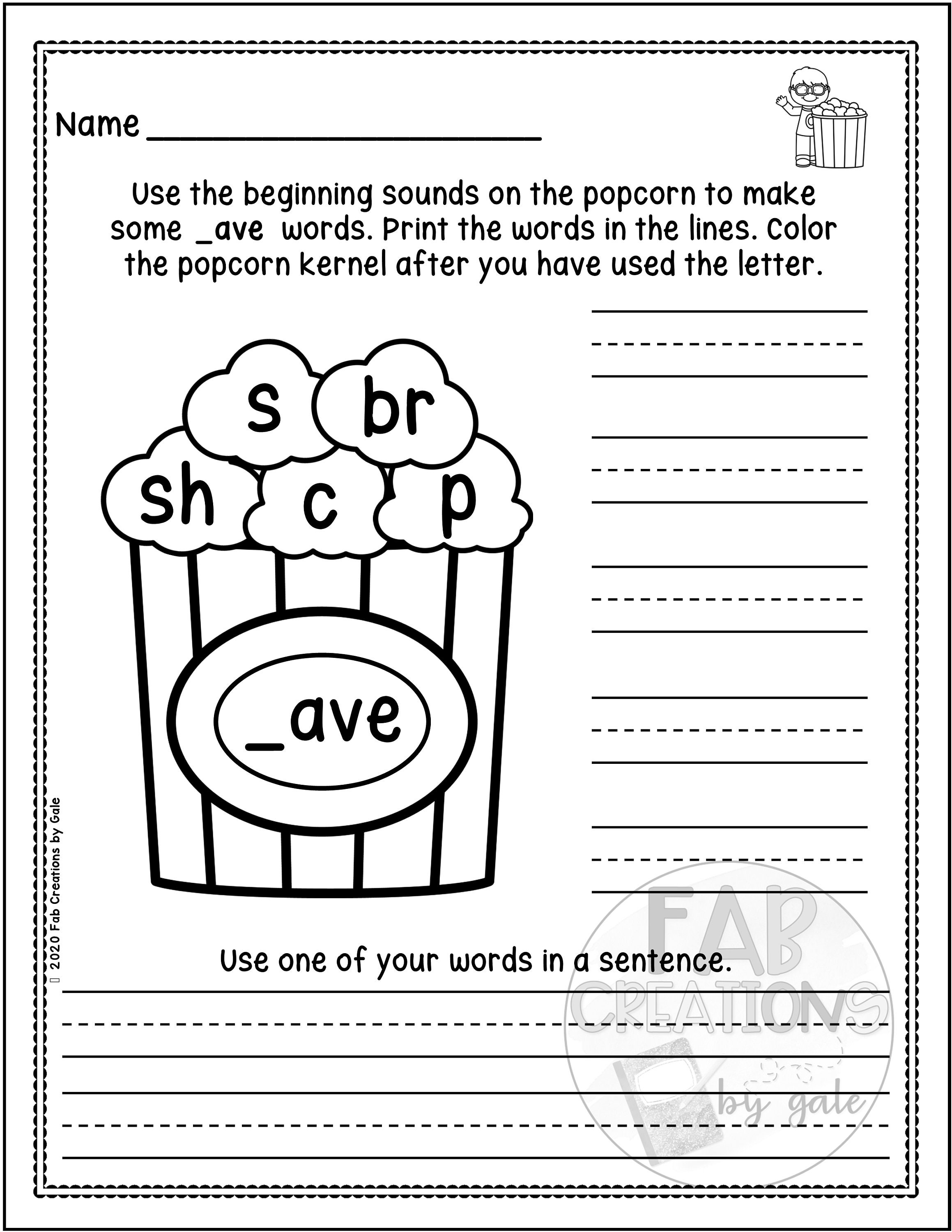 Long A Word Family Practice, First and Second Grade Phonics - Etsy