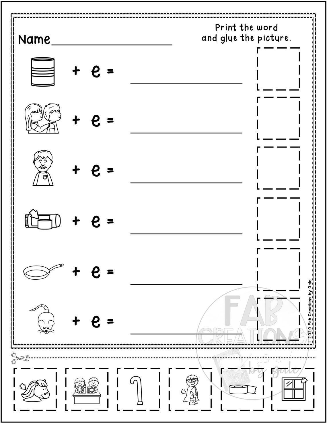 Long A Word Family Practice First and Second Grade Phonics | Etsy