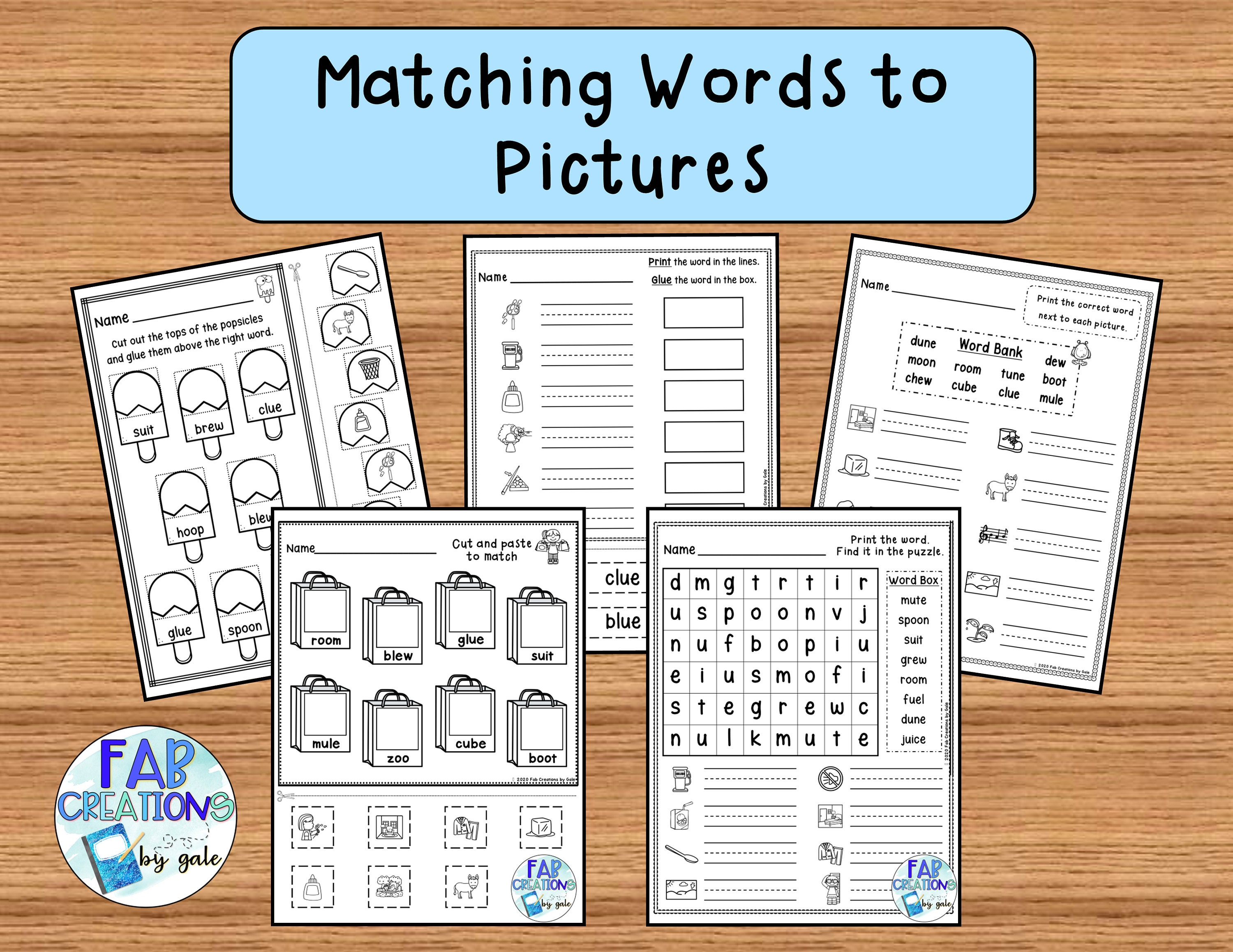 Long U Word Family Practice, First and Second Grade Phonics - Etsy