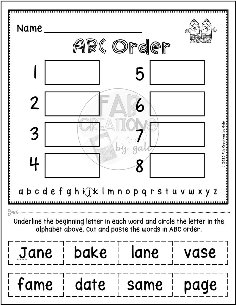 Long A Word Family Practice First and Second Grade Phonics | Etsy