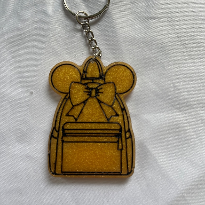 Mini Backpack loungefly Style Keychain - Etsy