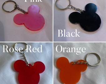 Mickey Mouse Head Keychain - Etsy