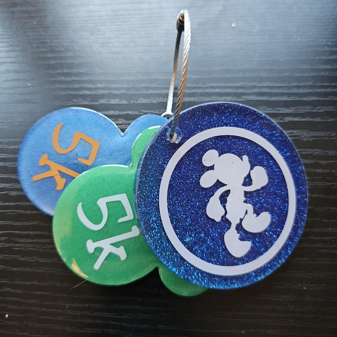 Rundisney Bag Charm/keychain - Etsy