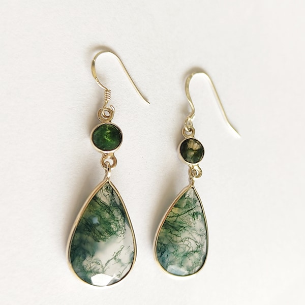 Moss Green Earrings - Etsy