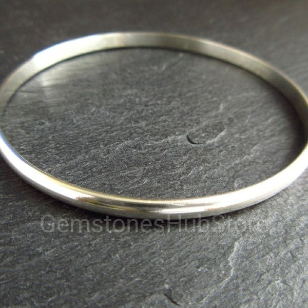 Silver Bangle - Etsy