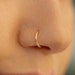 Sterling Silver Nose Ring, Nose Piercing Segment Ring, 8/10/12MM Nose ...
