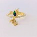 Feather Flute Ring Krishna Flute Ring Pave CZ Ring Enamel - Etsy