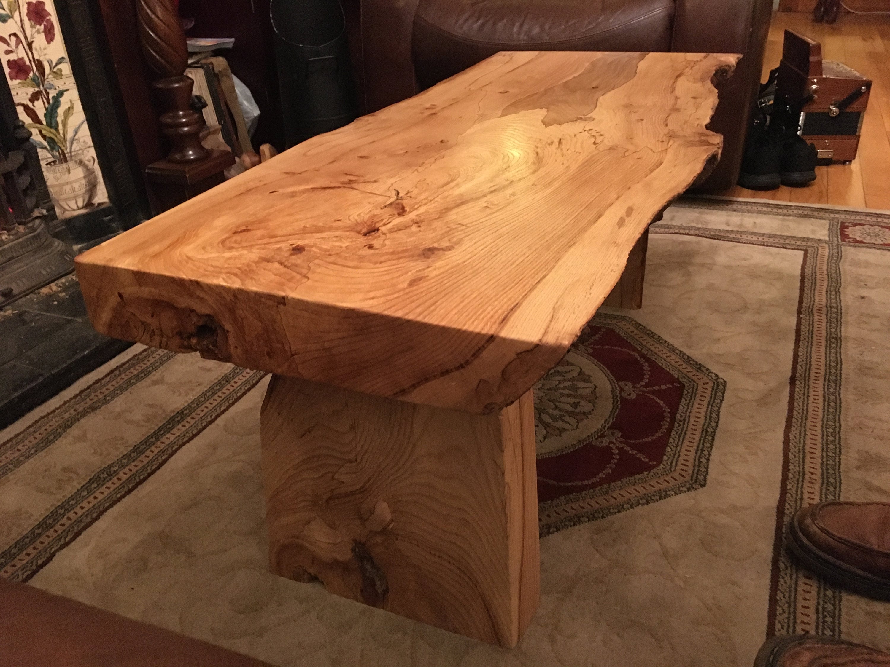 Wood Slab Coffee Table - Etsy