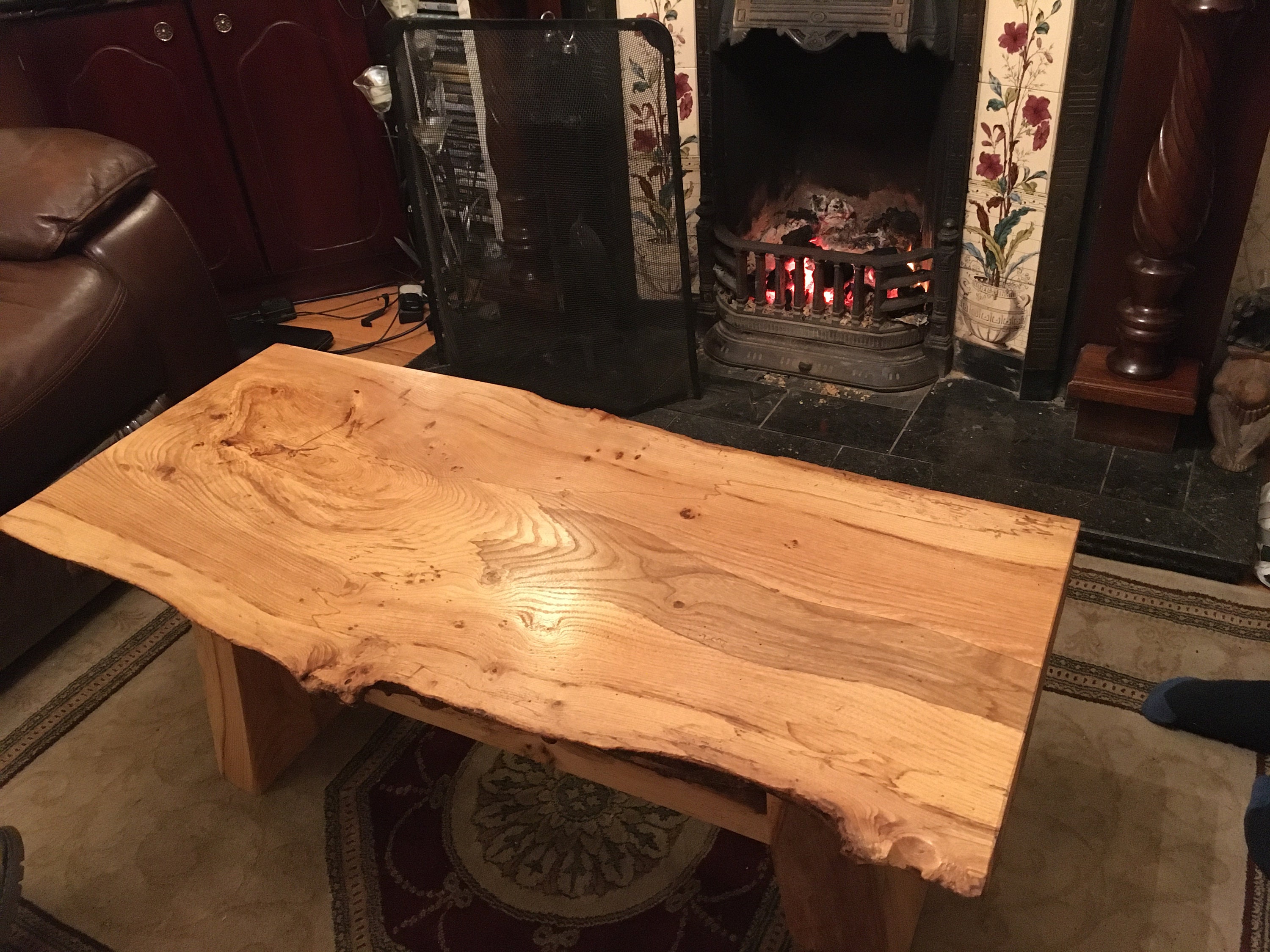 Wood Slab Coffee Table - Etsy