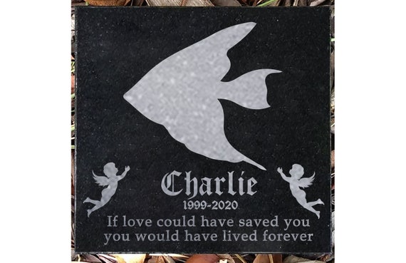 Custom Fish Memorial Stone Pet Tombstone for Fish Fish - Etsy