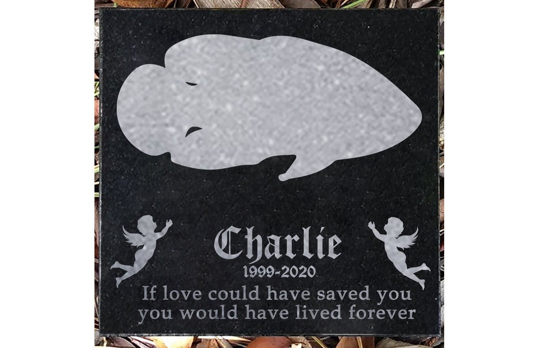Custom Fish Memorial Stone, Pet Tombstone for Fish, Fish Headstone ...