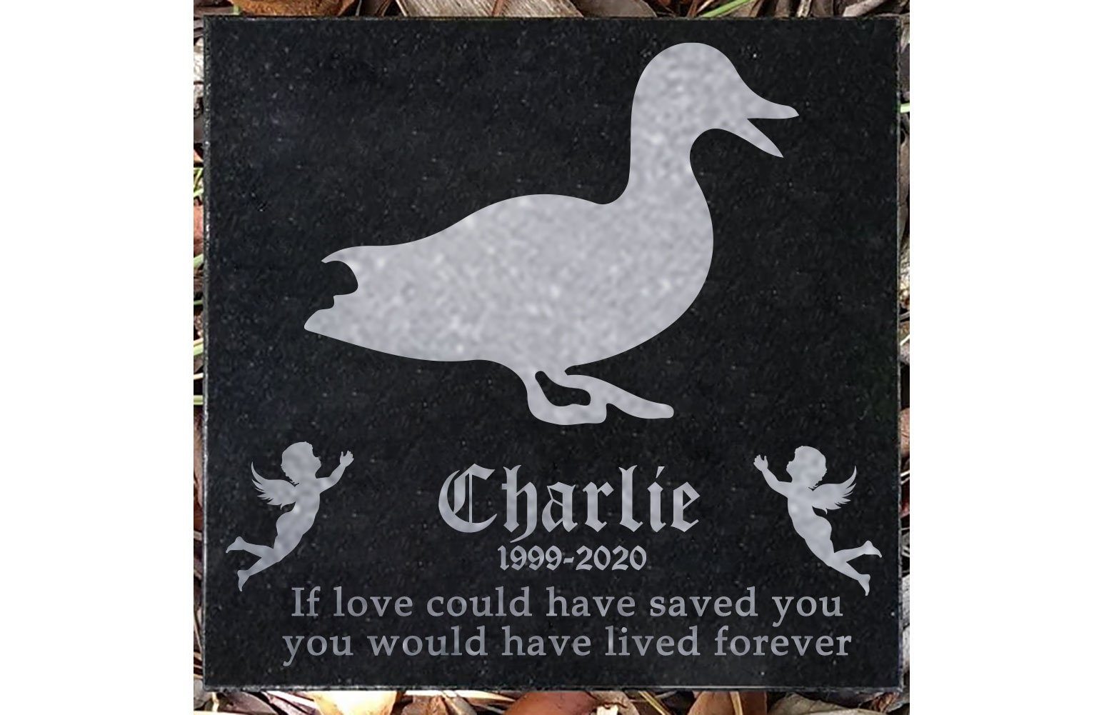 Custom Duck Goose Memorial Stone Pet Tombstone for Duck - Etsy
