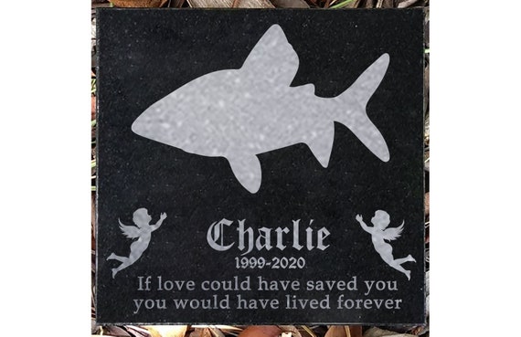Custom Fish Memorial Stone Pet Tombstone for Fish Fish | Etsy