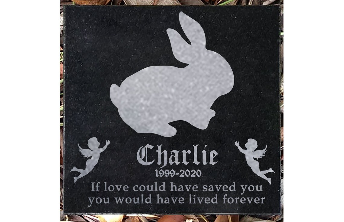 Custom Rabbit Memorial Stone Pet Tombstone for Rabbit Rabbit | Etsy
