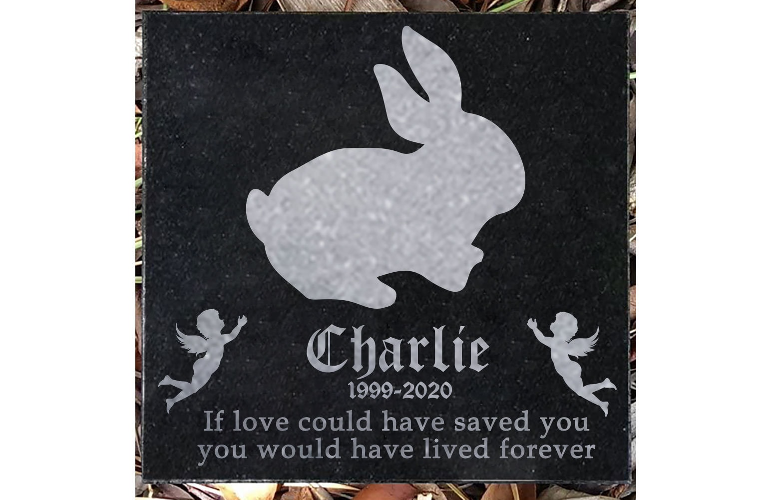 Custom Rabbit Memorial Stone Pet Tombstone for Rabbit Rabbit | Etsy