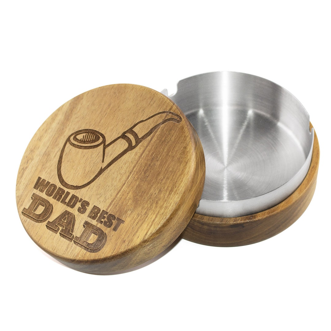 Personalized Wood Ashtray With Optional Gift Packing, Custom Ash Tray ...