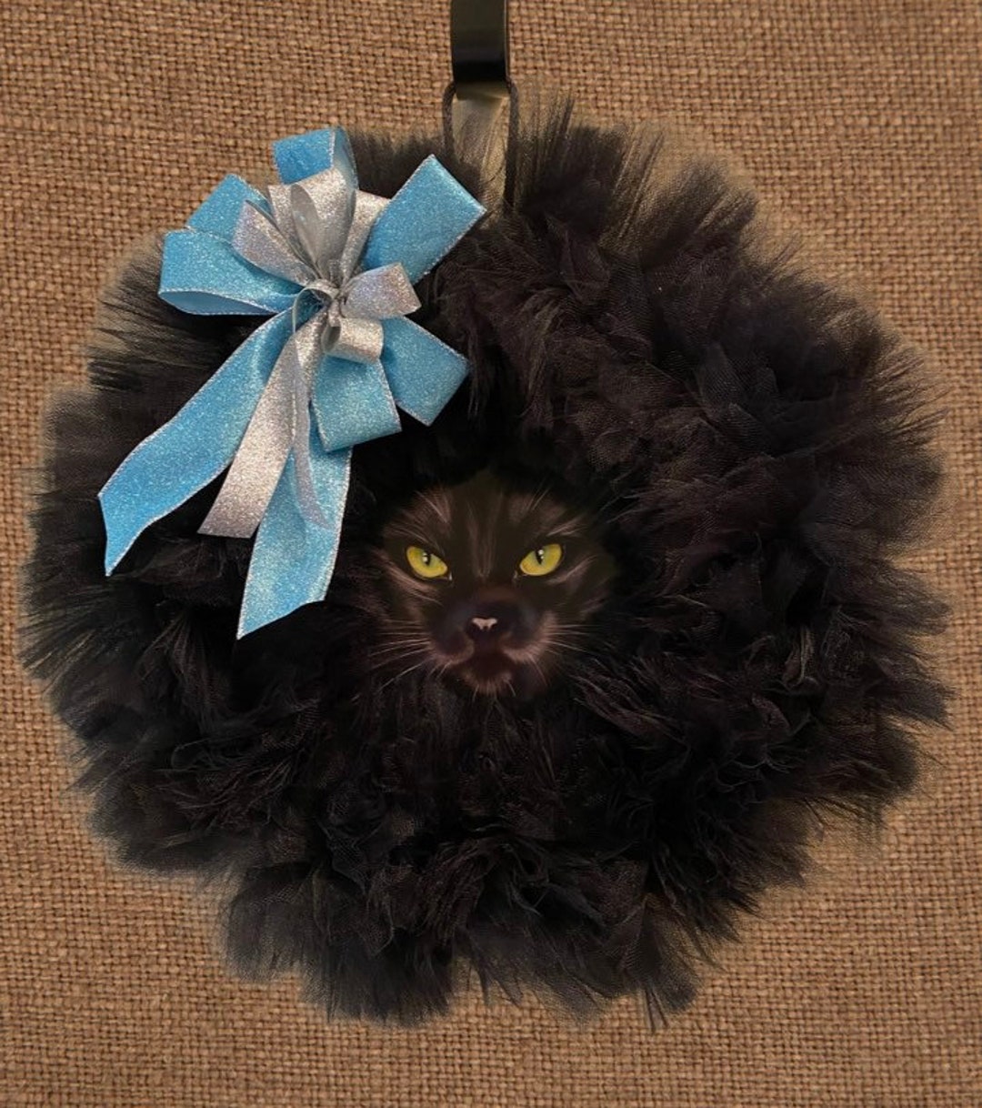 Black Cat Wreath, Halloween Wreath, Fall Wreath - Etsy
