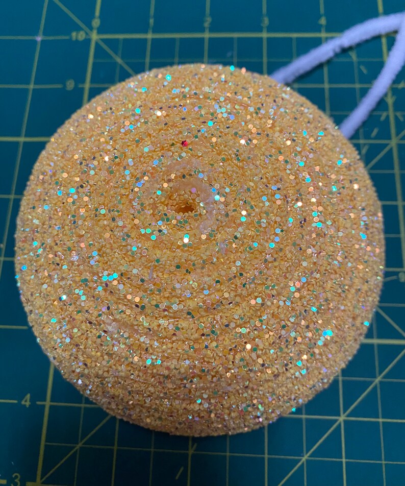 Glitter Wreath Center Yellow Glitter Rope - Etsy