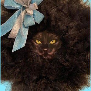 Black Cat Wreath, Halloween Wreath, Fall Wreath - Etsy