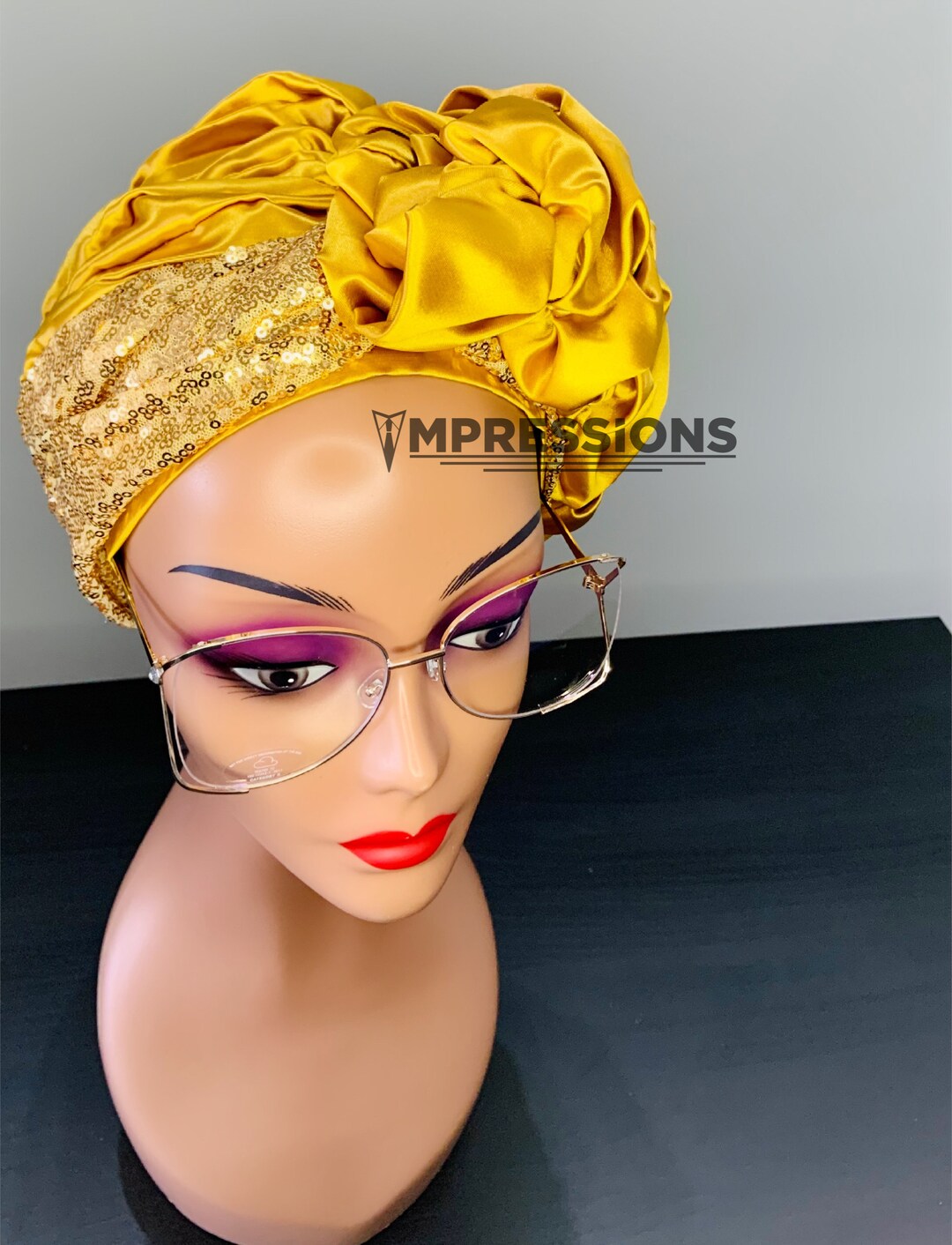 Turban/ Embelished Turban/ Tuban With Ruffles/ Yellow Cap/ - Etsy