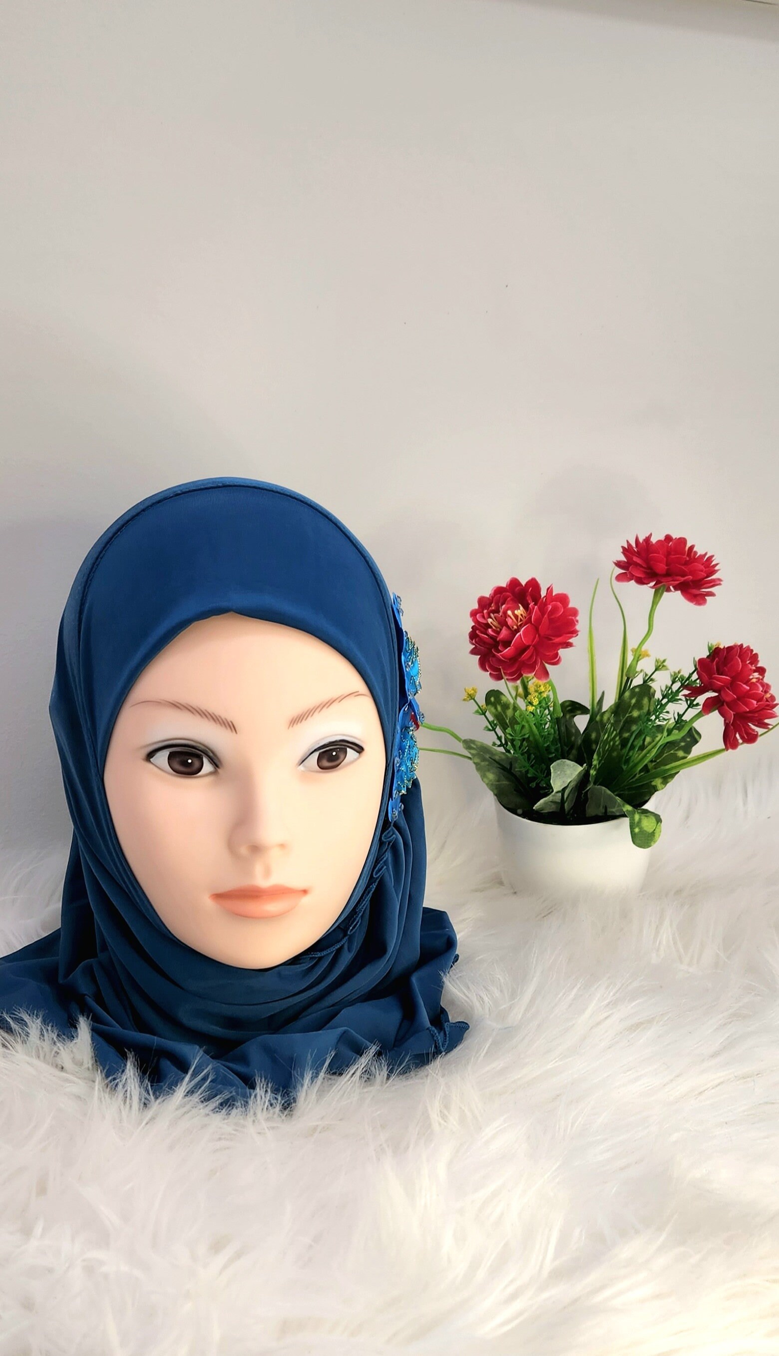 Children Kids Girls Instant Hijab Muslim Girls Hijab Head Cover Scarf ...