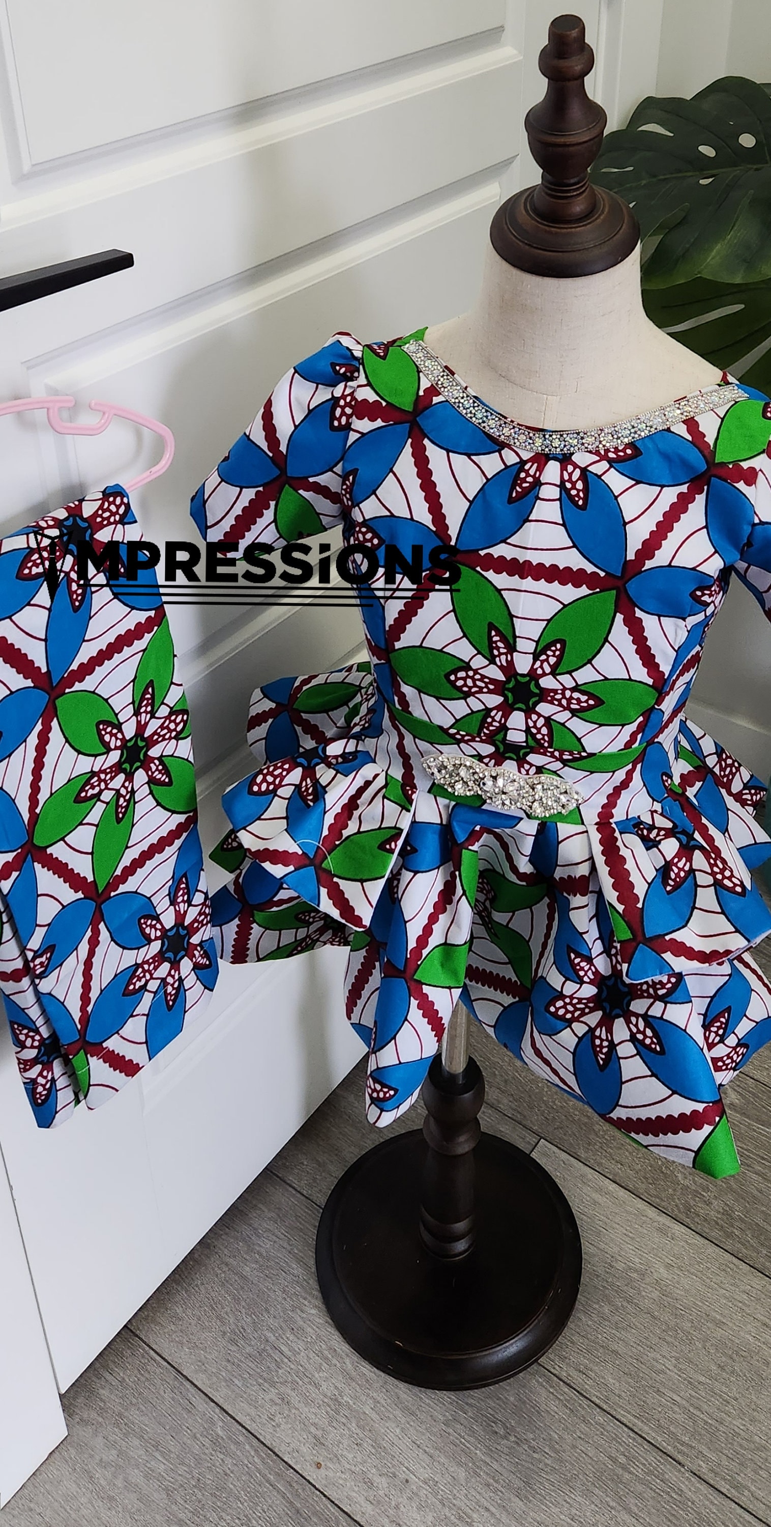 African Print 2 Piece Set for Kids / Peplum Top / African Print Pants ...