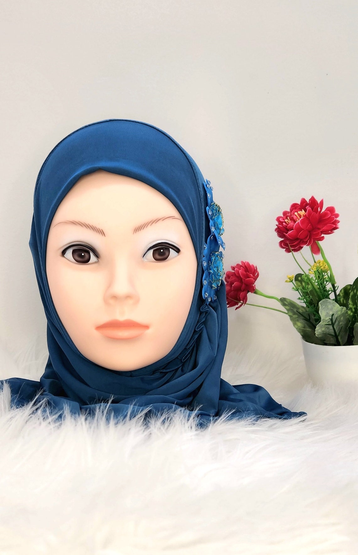Children | Kids | Girls Instant Hijab | Muslim Girls Hijab| Head Cover ...