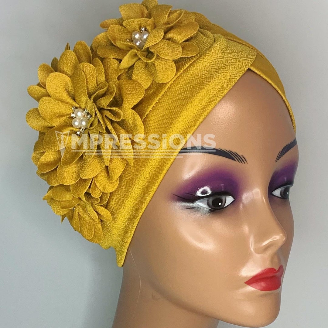 Turbans for Women/ Ready to Wear/ Head Wraps and Turbans/ Chemo Cap ...