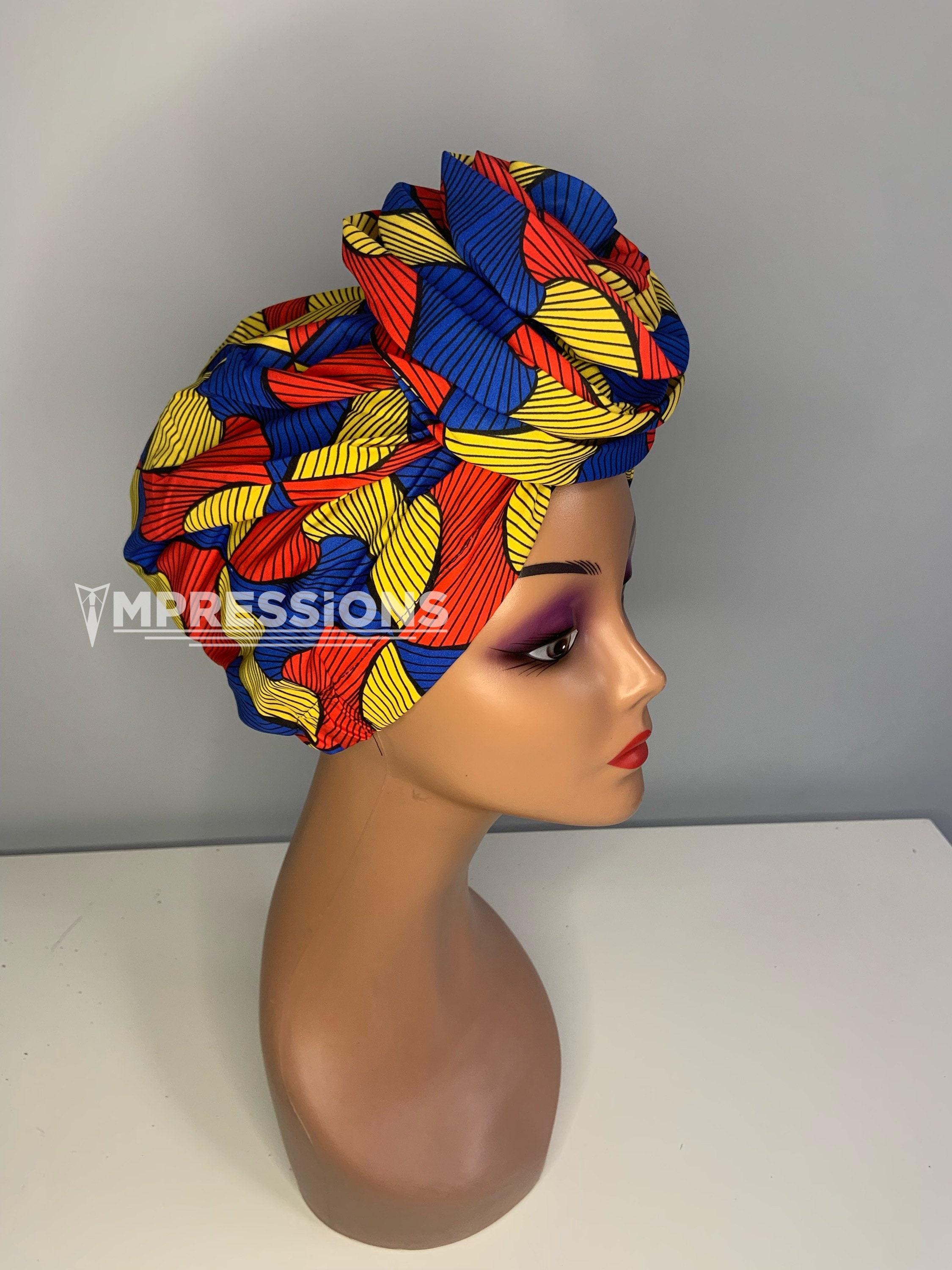 African Print Turban/pre-tied Turbans for Women/satin Lined Bonnet/head ...