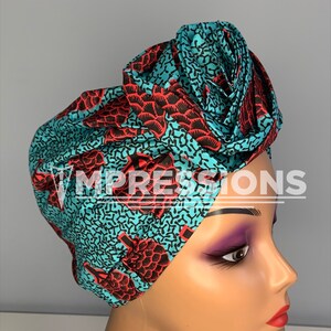 African Print Turban/pre-tied Turbans for Women/satin Lined Bonnet/head ...