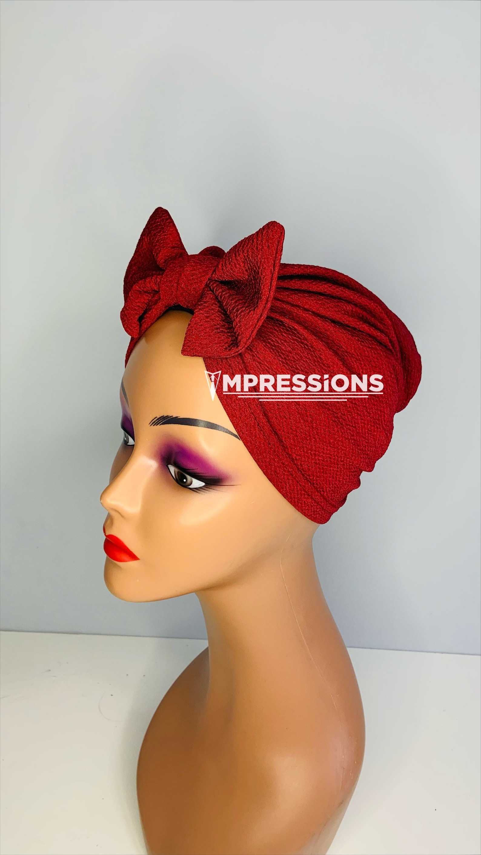 Pretied Turban Hat Women Pretied Head Wrap Hair Loss Cover Turban With ...