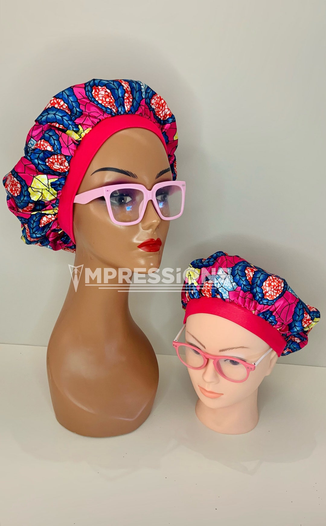 Mummy and Daughter Satin Bonnet| Pretied Chemo Cap | Chemotherapy Head ...
