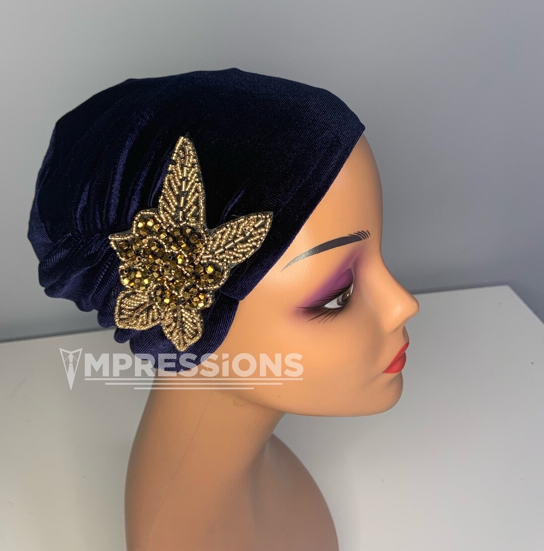Velvet Turbans for Women/ Ready to Wear/ Head Wraps and Turbans/ Chemo ...