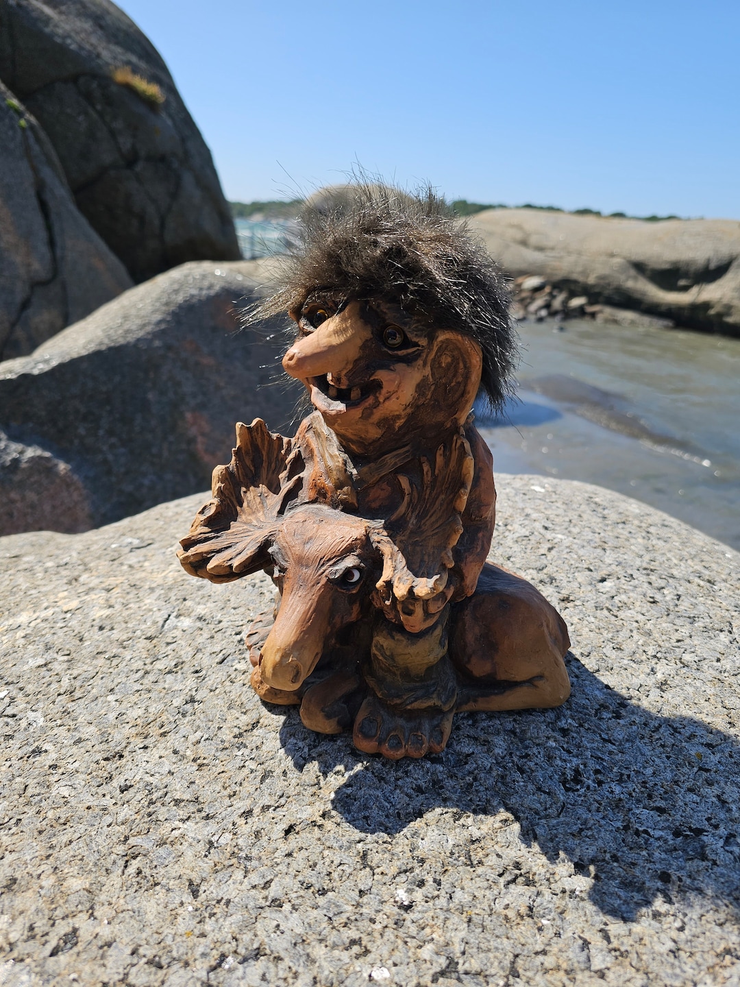 Vintage Norwegian Folklore Troll Gnome - Nyform Figure - Center Piece ...