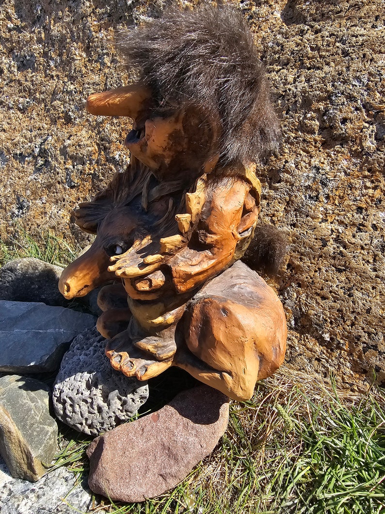 Vintage Norwegian Folklore Troll Gnome - Nyform Figure - Center Piece ...