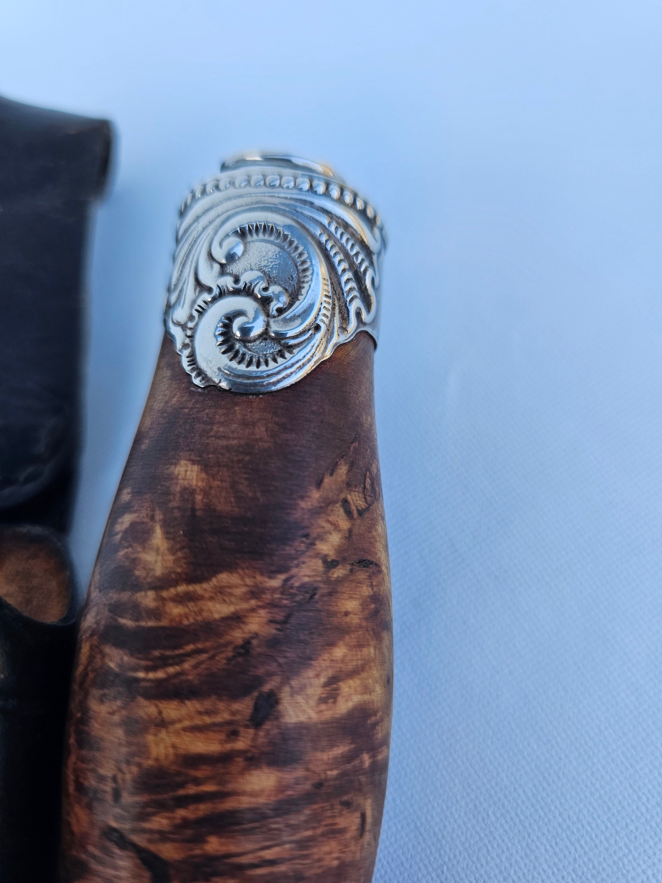 Vintage Norwegian Bunad Knife With Silver Details | Handmade Folk Art ...