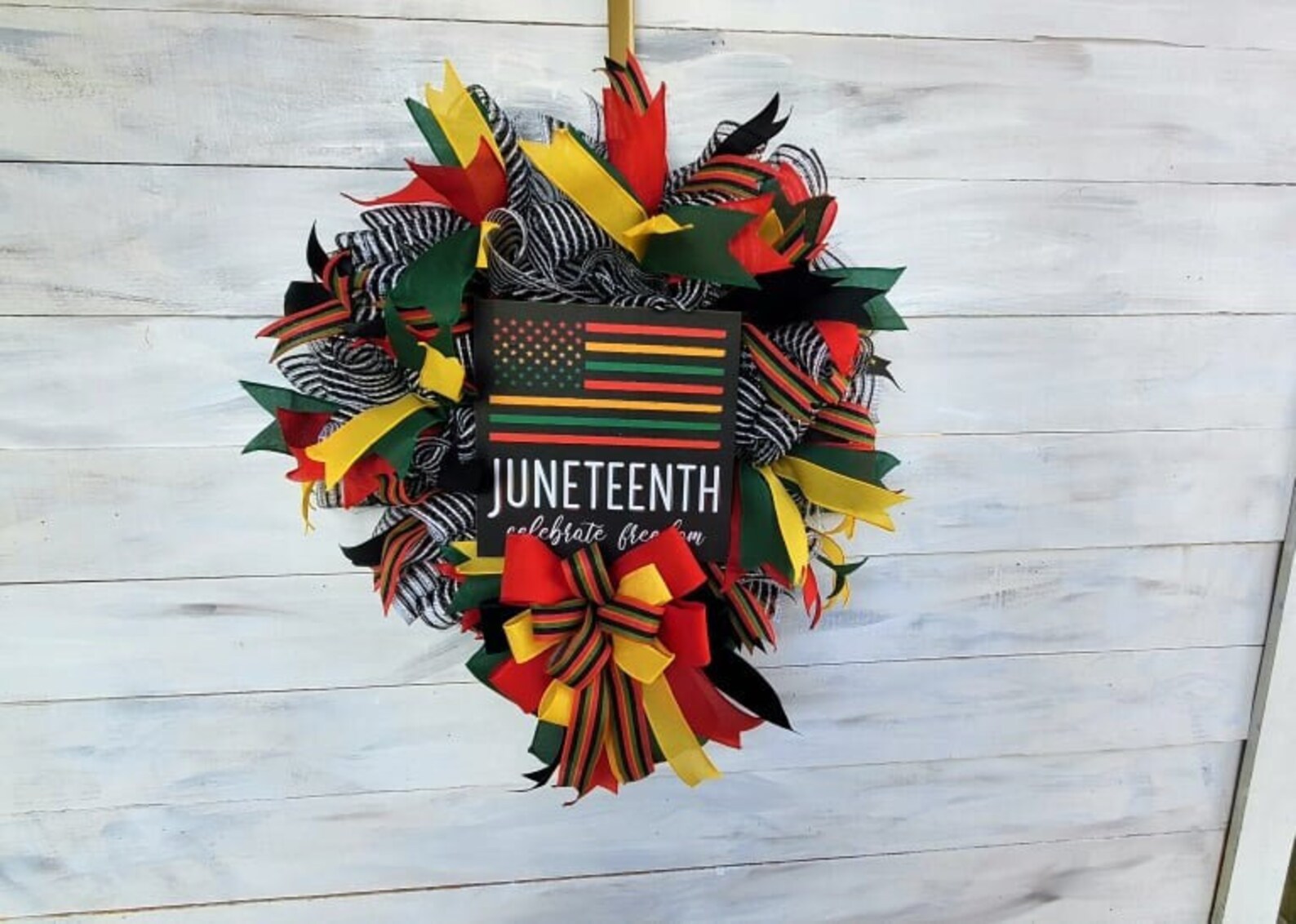 BEST SELLER Juneteenth Front Door Wreath Juneteenth Wreath - Etsy