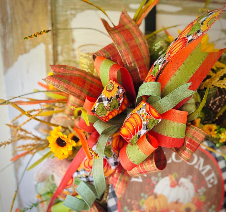 Extra Large Fall Floral Wreath: Elegant Autumn Door Decor - Etsy