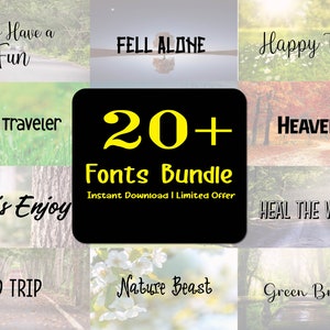 Handwriting Font Bundle 20 Craft Fonts Font Bundle for Cricut ...