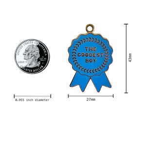 Goodest Boy Goodest Girl Pet ID Tag: Ribbon Award Dog/cat Collar Charm ...